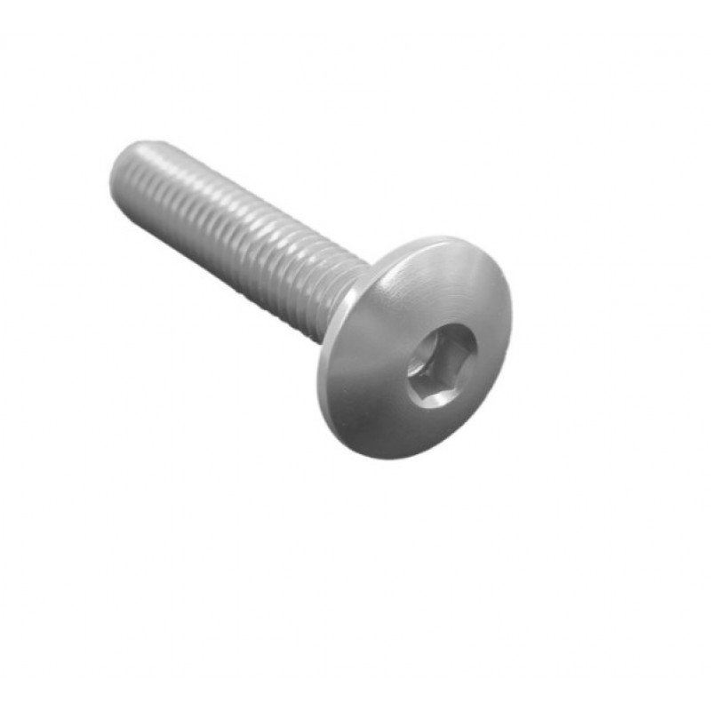 LighTech Button Head Ergal Cl 003 M5 L. 10 Head Ø14 Ergal (7075 T6) - MOTO BIKE PARTS